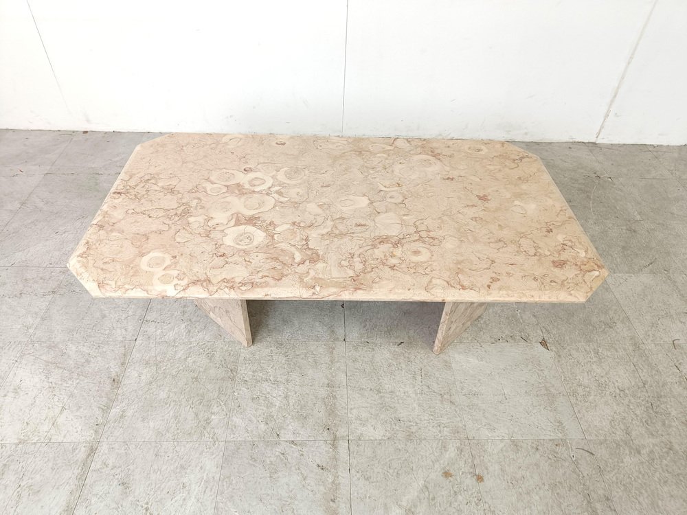 Fossil Stone Coffee Table, 1970s for sale at Pamono