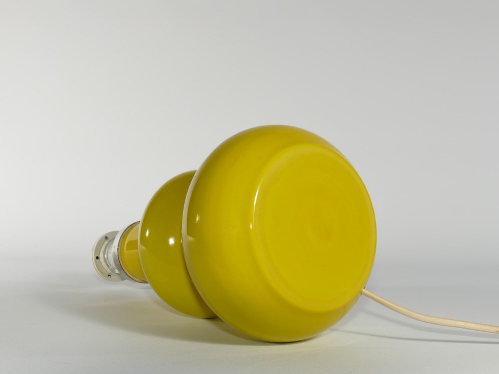 Mid-Century Modern Bright Yellow Glass Table Lamp by Orrefors, 1960s ...