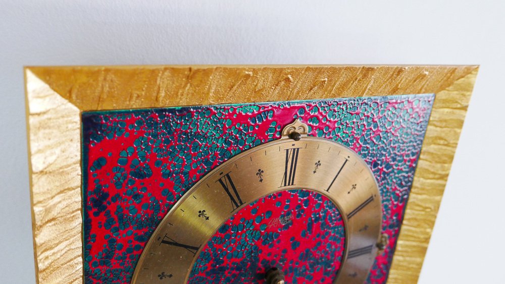 Atlanta Exclusive Wall Clock in Enamel & Gold Plating from Hermle ...