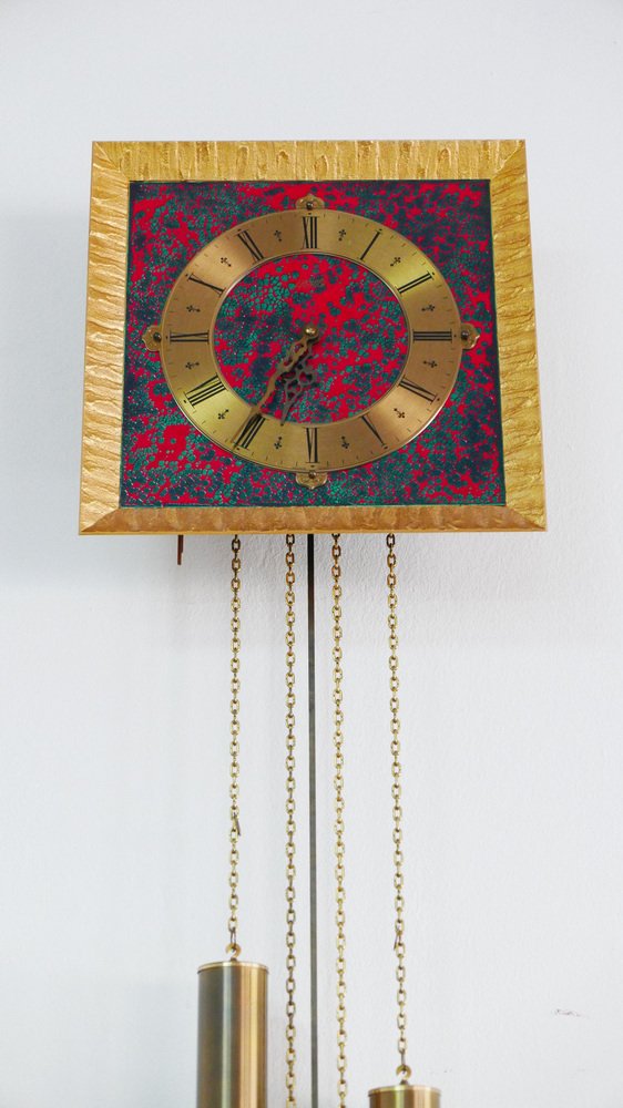 Atlanta Exclusive Wall Clock in Enamel & Gold Plating from Hermle ...