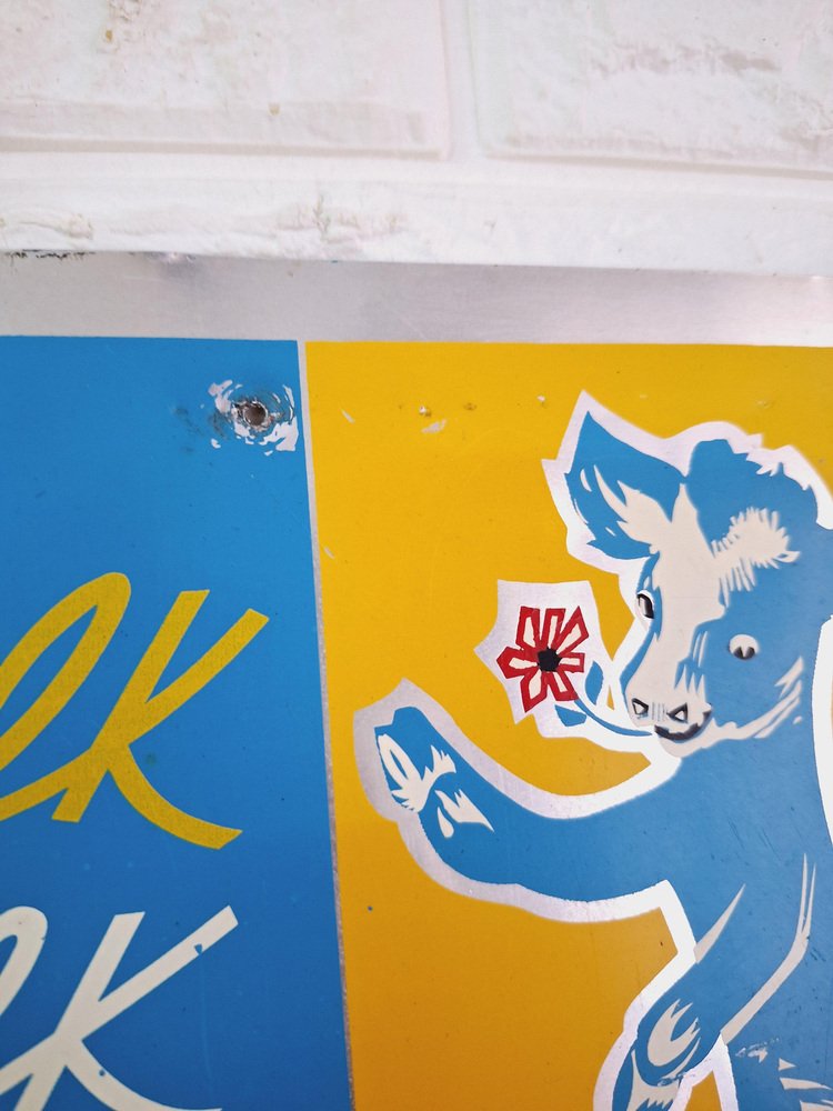 Alivo Milk Shop Advertisement Sign, 1970s for sale at Pamono