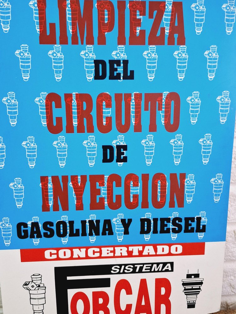 Auto Shop Advertising Sign Spark Plug Cleaner, 1980s for sale at Pamono