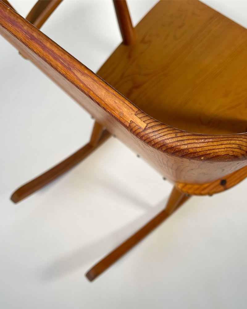 Scandinavian Pine Rocking Chair by Göran Malmvall for Svensk Fur, 1950s ...