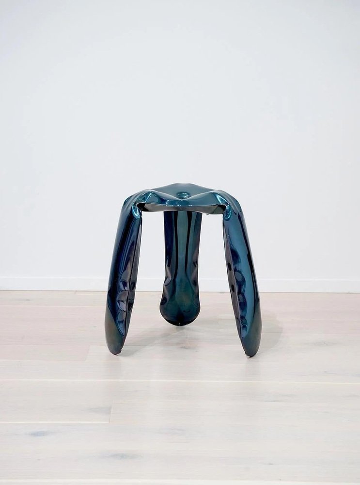 Cosmic Blue Mini Plop Stool by Zieta for sale at Pamono