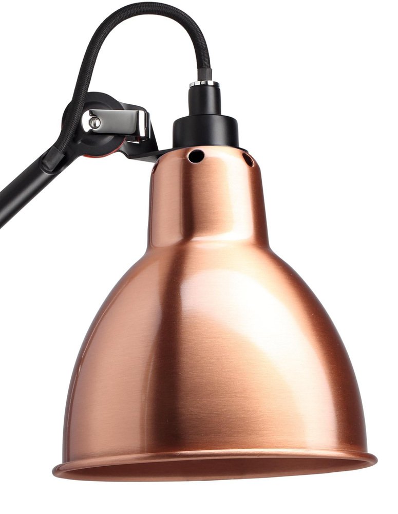 Copper Lampe Gras N° 304 Wall Lamp by Bernard-Albin Gras for sale at Pamono