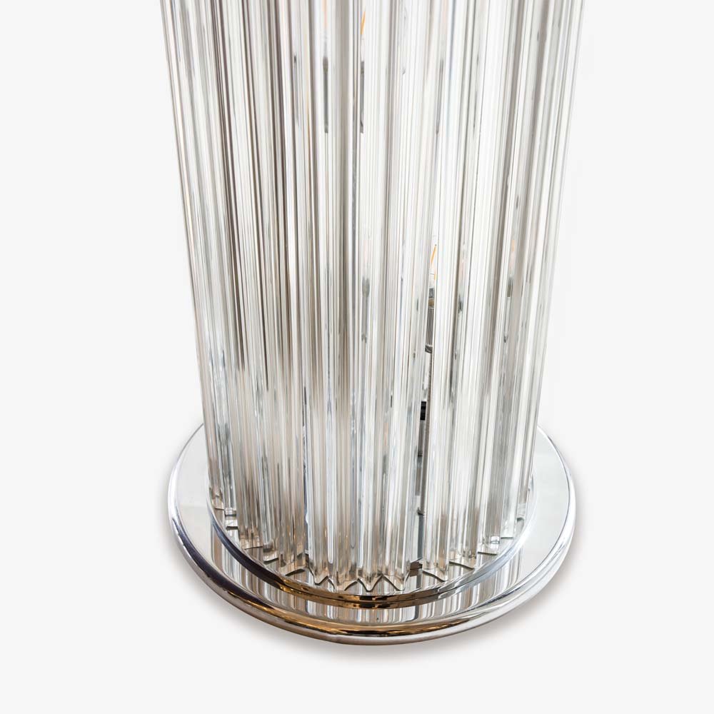 Triedri Murano Glass Column Floor Lamp, 1970s for sale at Pamono