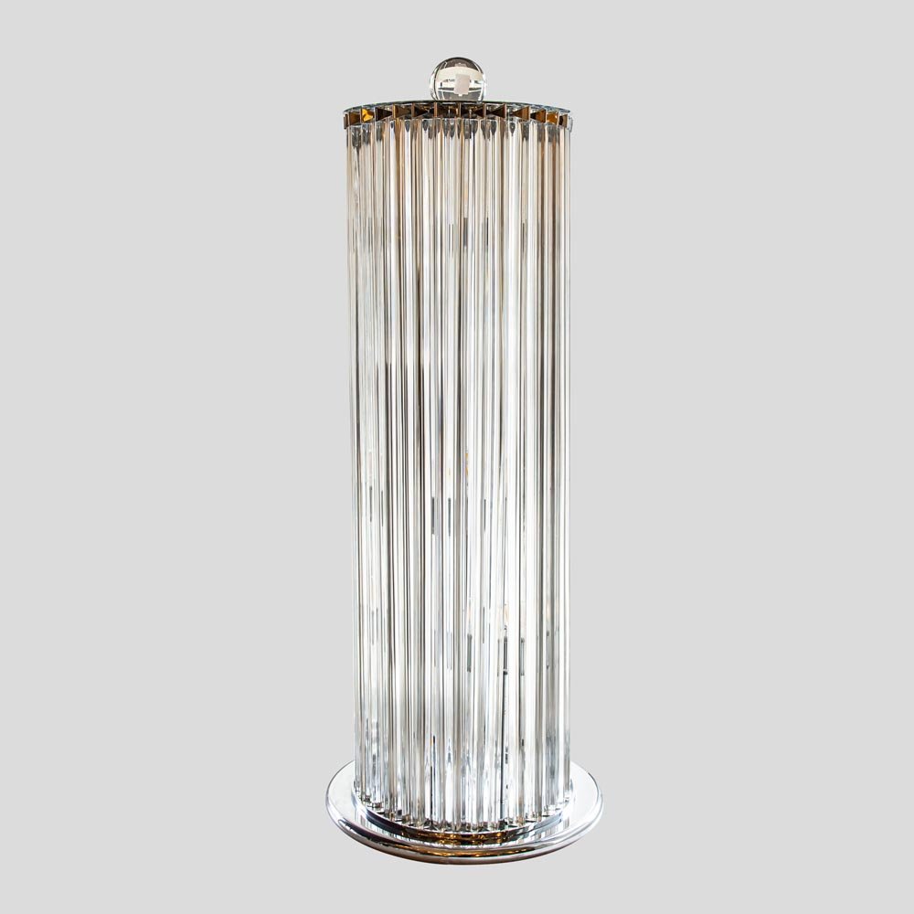 Triedri Murano Glass Column Floor Lamp, 1970s for sale at Pamono