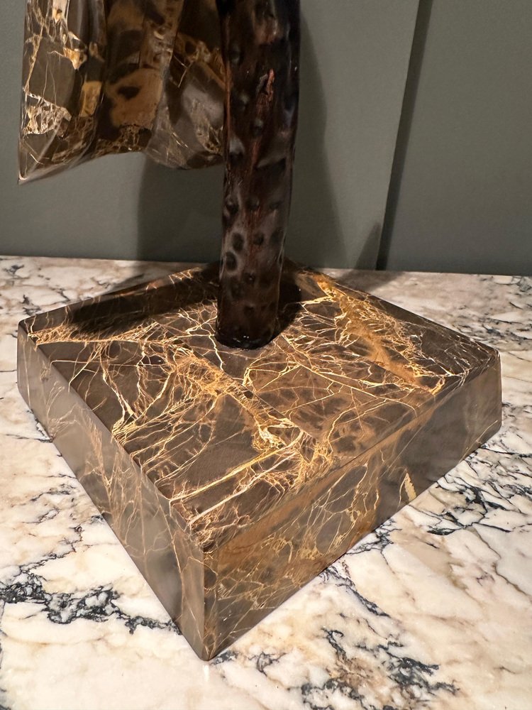 Papageien aus Marmor & Messing von Maitland Smith, 1980, 2er Set bei ...