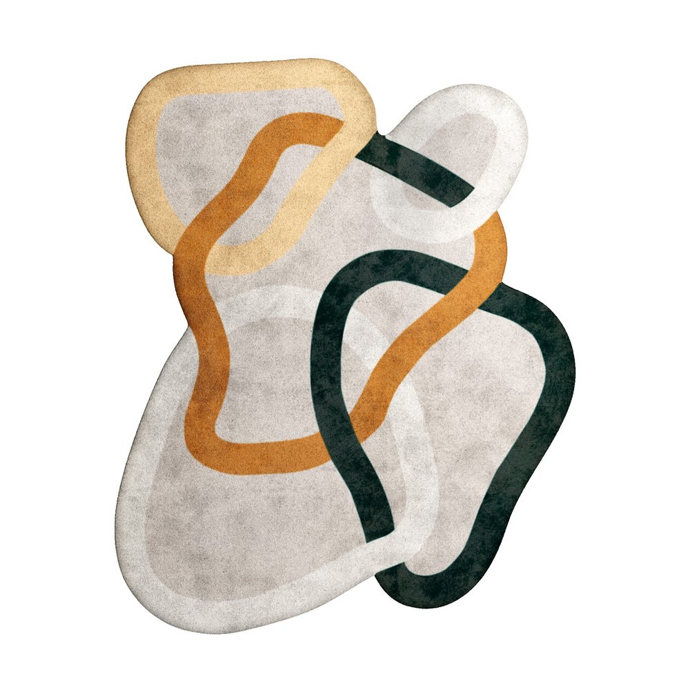 Tapis Shaped 04 Modern Eclectic Rug by TAPIS Studio for sale at Pamono