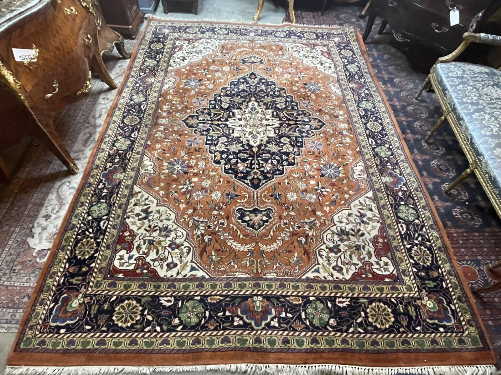 Large Keshan Rug for sale at Pamono