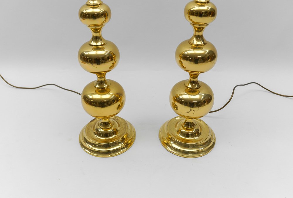 Large Mid-Century Modern Gold Bubble Table Lamp Bases, 1960s, Set of 2 ...