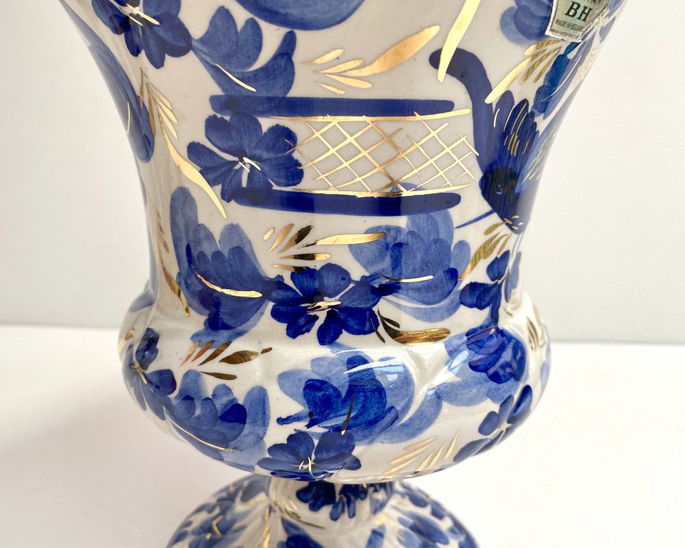 Vintage German Ceramic Vase by Hubert Bequet, 1960s for sale at Pamono