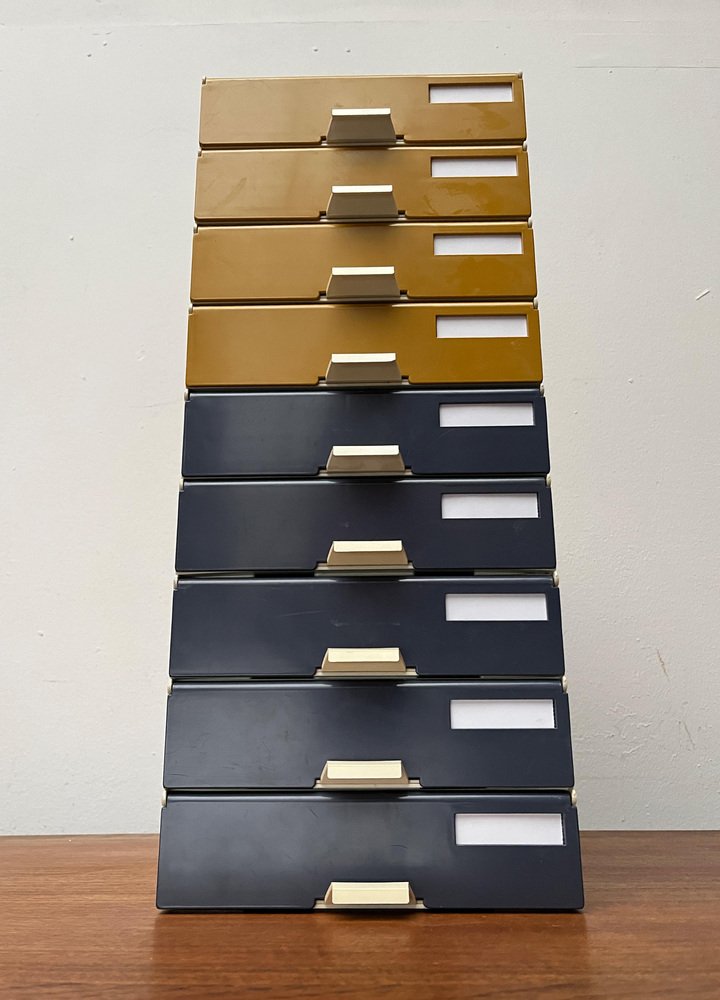 Mid-Century German Space Age Modular Paper Office Tray Container from ...