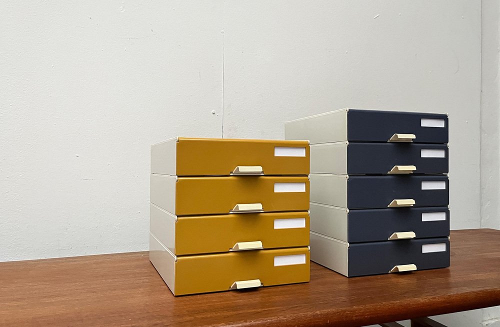 Mid-Century German Space Age Modular Paper Office Tray Container from ...