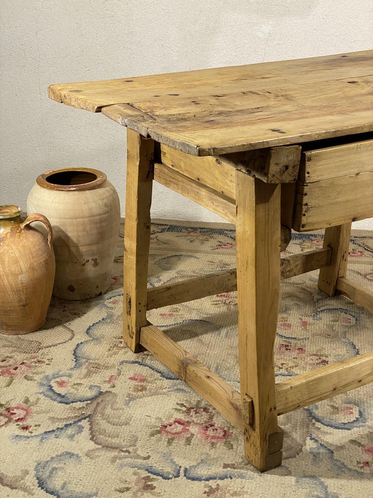 Vintage Rustic Table in Pine for sale at Pamono