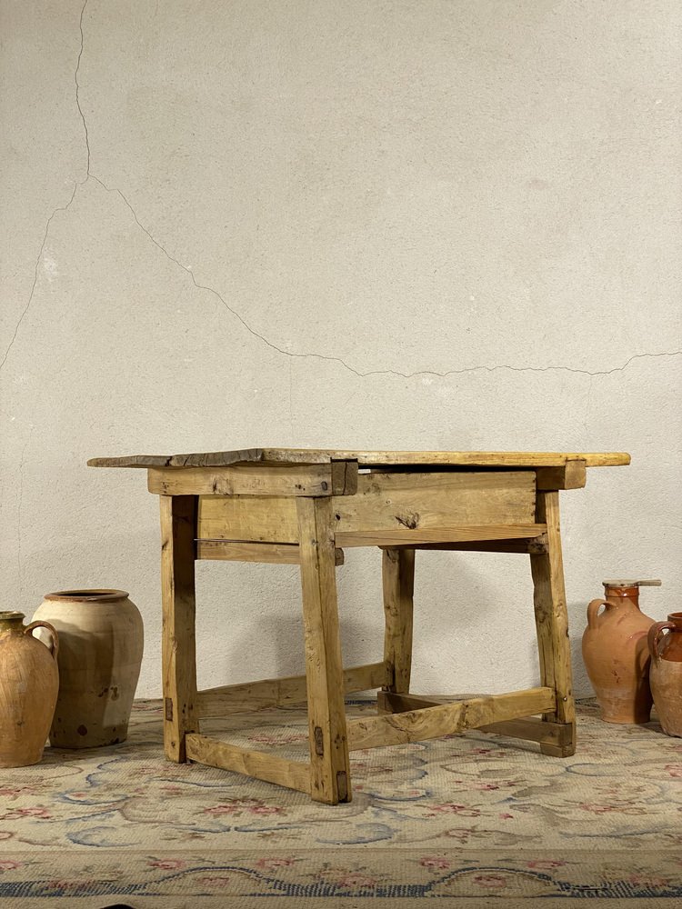 Vintage Rustic Table in Pine for sale at Pamono