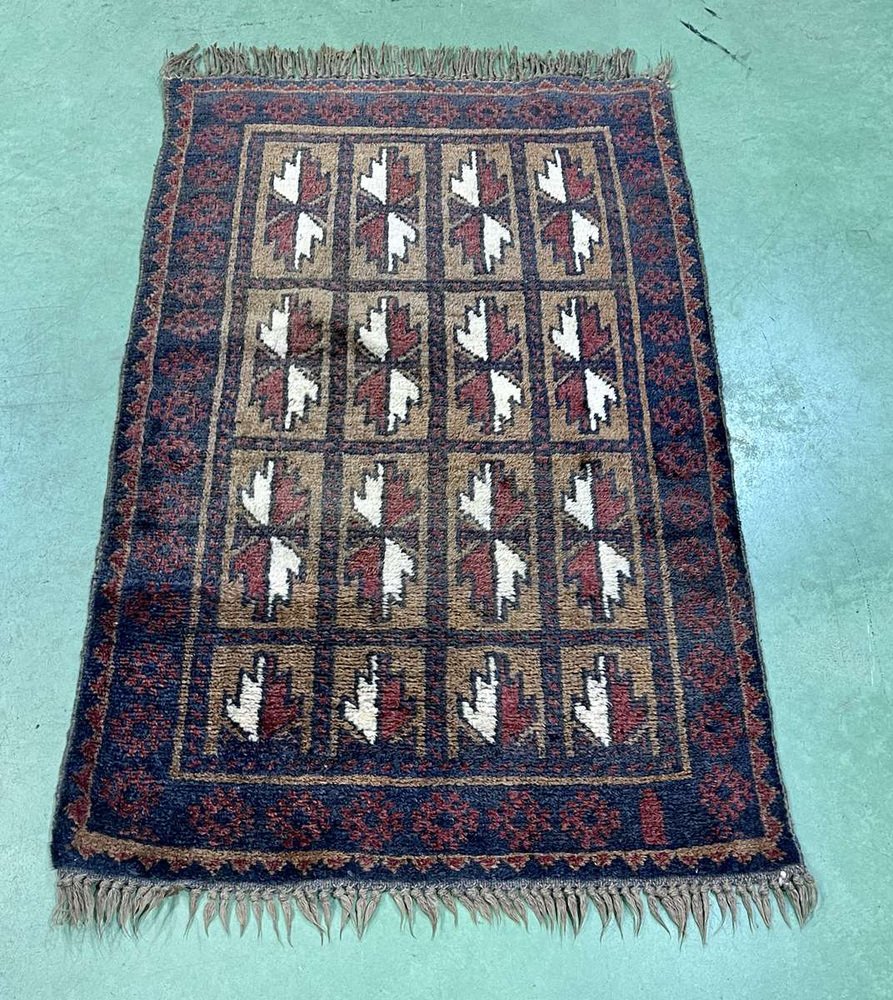 Handmade Afghan Wool Rug for sale at Pamono