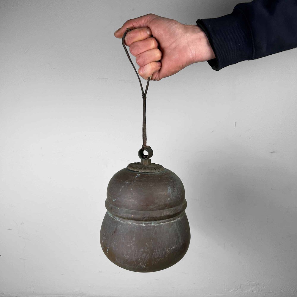 Copper Shrine Suzu Shinto Temple Bell, Japan, 1930s for sale at Pamono
