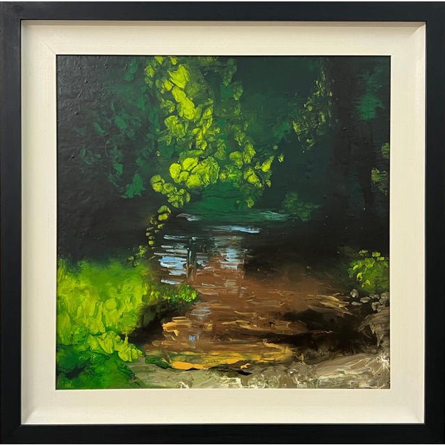 Colin Halliday, English River Landscape, Oil Painting, 2008, Framed for ...