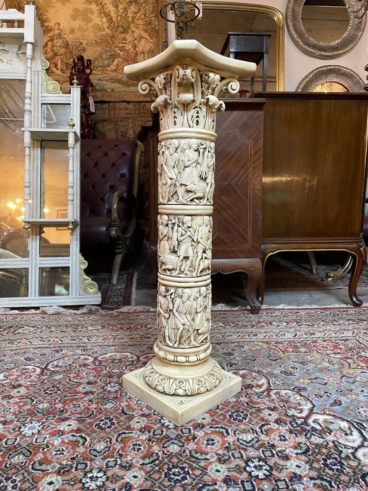 Greek Design Alabaster Column for sale at Pamono