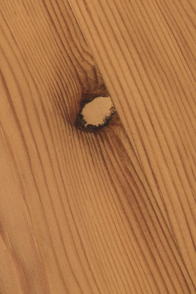 Round Wooden Pull-Out Dining Table for sale at Pamono