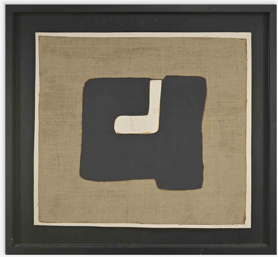 Conrad Marca Relli, Abstract Composition, Mixed Media on Paper, 1978 ...