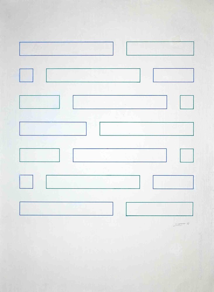 Nicola Carrino, Structure, Ink Drawing, 1964 for sale at Pamono