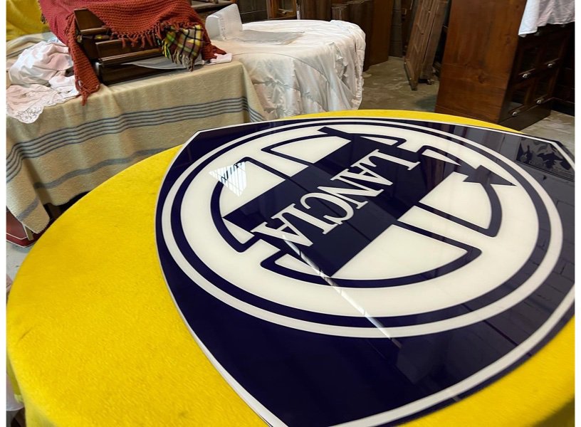 Vintage Original Lancia Sign, 1970s for sale at Pamono