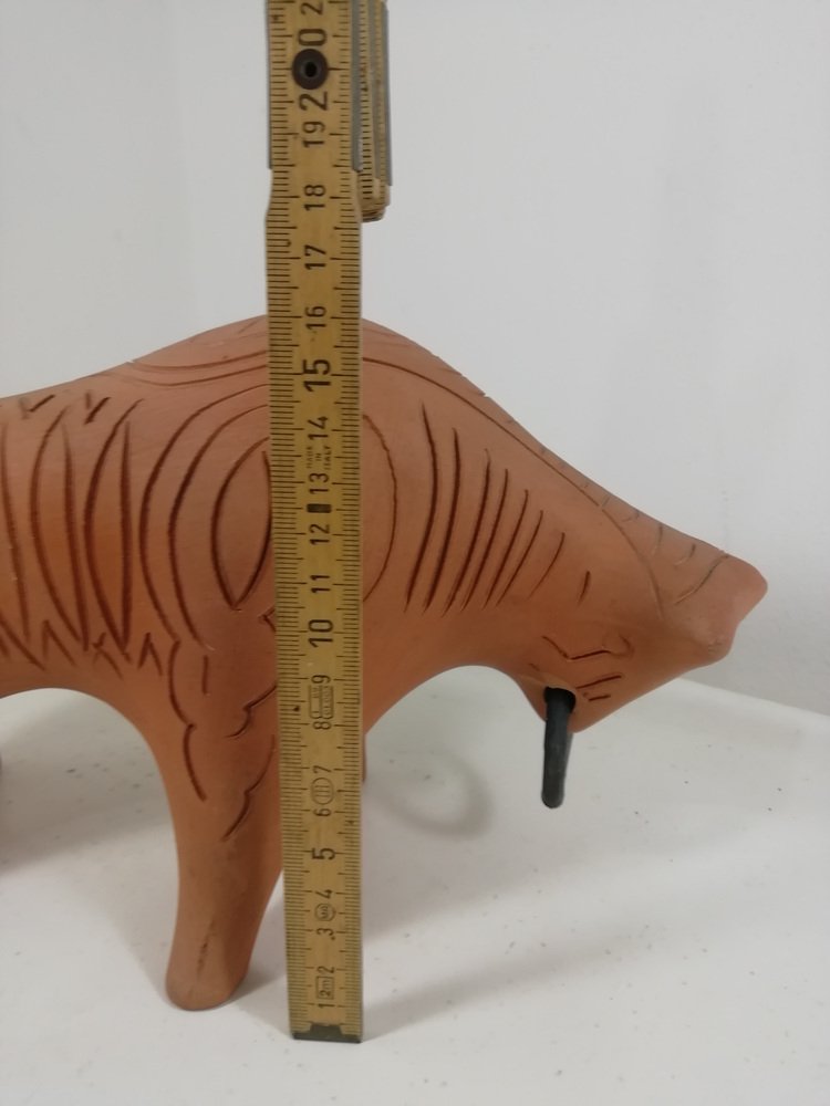 Ceramic Bull by Aldo Londi for Bitossi, Italy, 1960s for sale at Pamono
