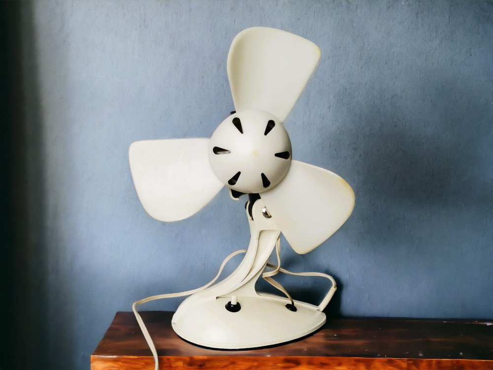 Vintage Art Deco Style Portable Air Ventilator Fan, 1975 for sale at Pamono