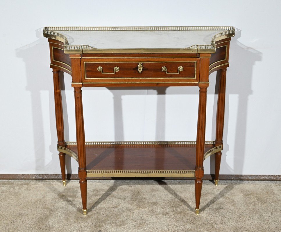 Small Louis XVI Mahogany Console Table for sale at Pamono