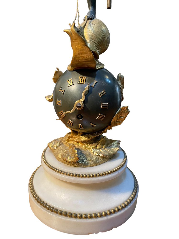 Bronze Statue Clock, 19th Century for sale at Pamono