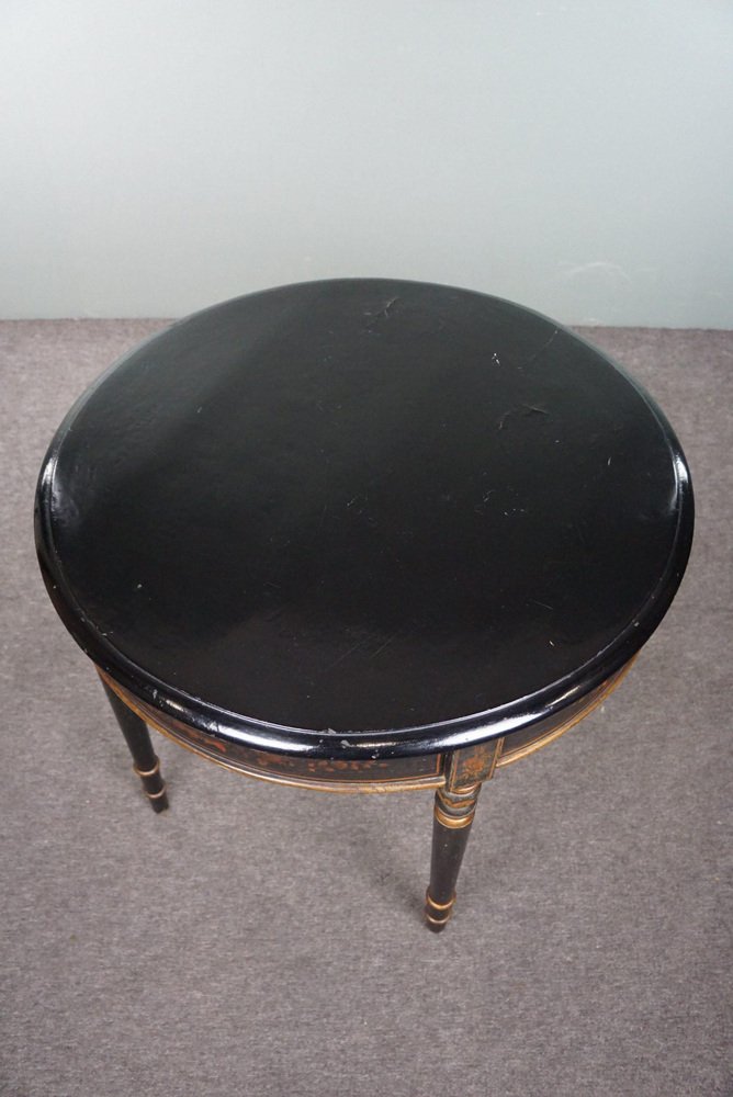 Antique Japanese Lacquered Side Table for sale at Pamono