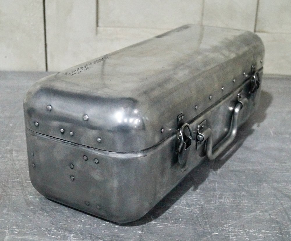 Vintage Aluminium First Aid Box, 1940s for sale at Pamono