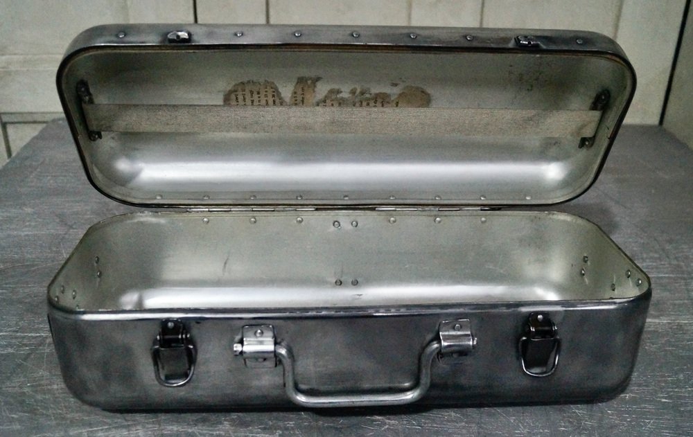 Vintage Aluminium First Aid Box, 1940s for sale at Pamono