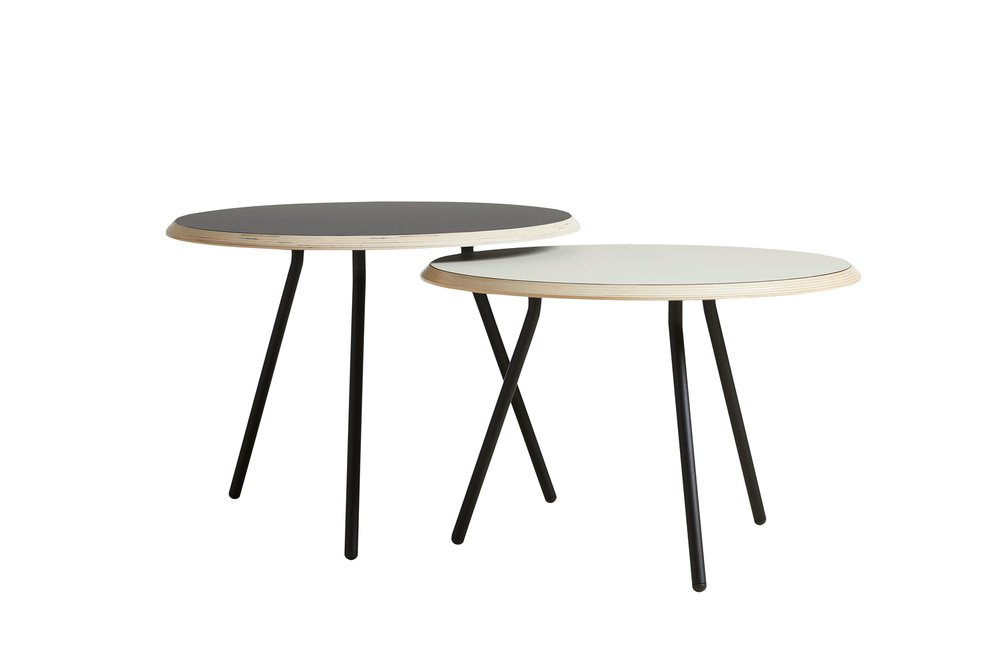 Black Ash Soround Coffee Table 60 by Nur Design for sale at Pamono