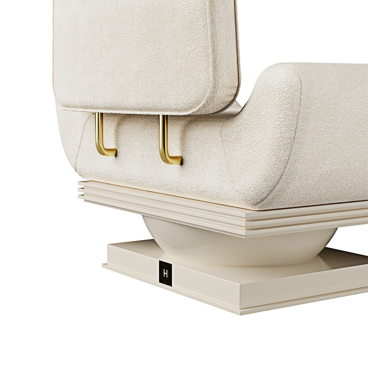 Alice Armchair in Cream by HOMMÉS Studio for sale at Pamono