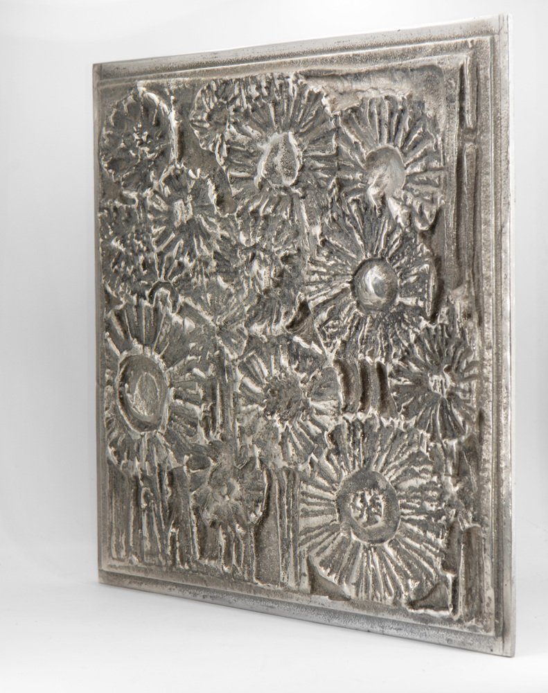Forms & Surfaces Abstract Cast Aluminium Plaques, 1970s, Set of 10 for ...