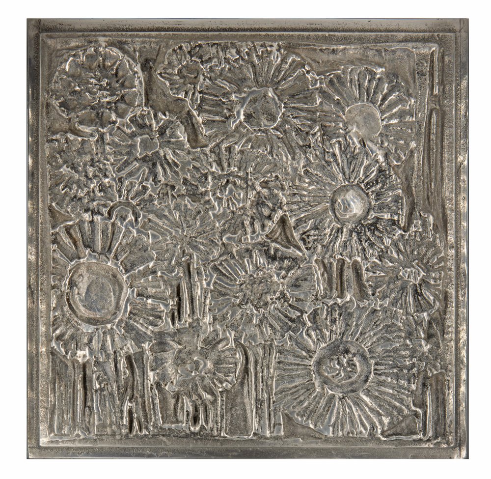 Forms & Surfaces Abstract Cast Aluminium Plaques, 1970s, Set of 10 for ...