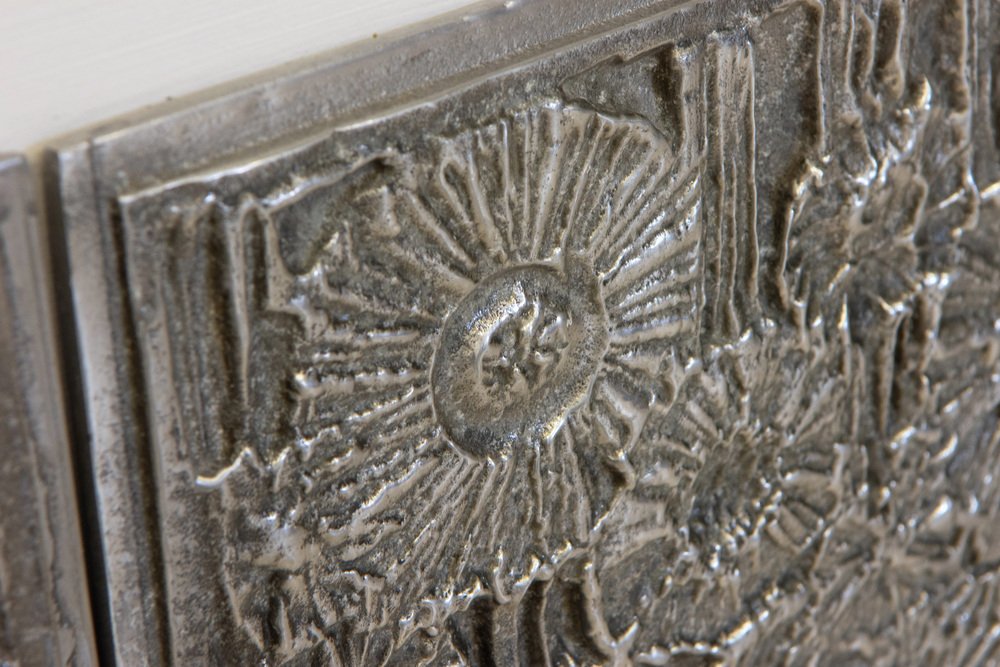 Forms & Surfaces Abstract Cast Aluminium Plaques, 1970s, Set of 10 for ...