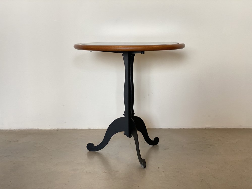 Vintage Iron and Wood Tables, 1980s, Set of 2 for sale at Pamono