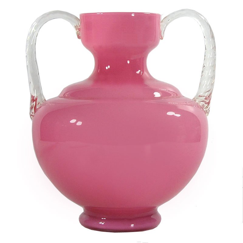 Italian Pink Vase from Empoli, 1960s. for sale at Pamono