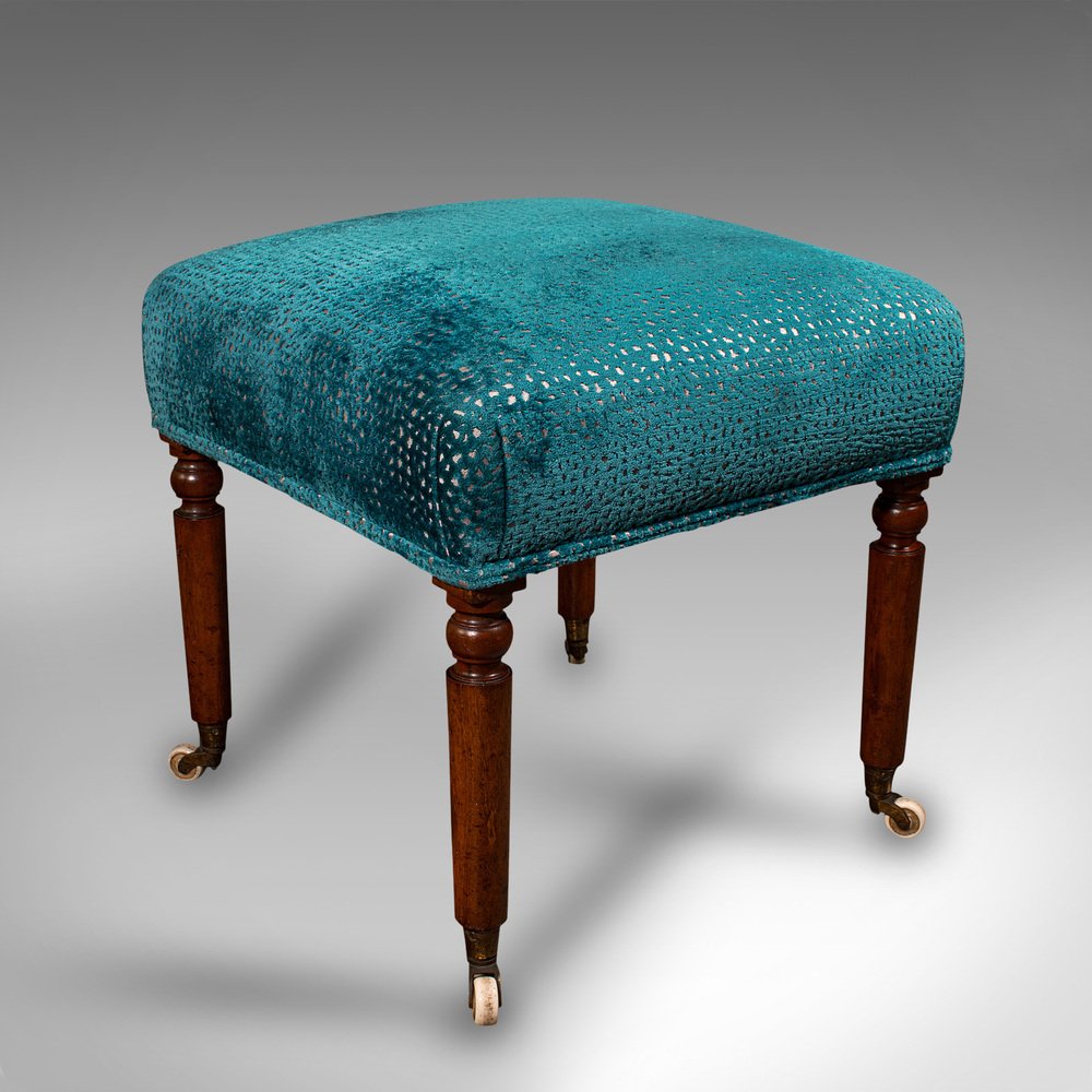 English Regency Dressing Stool in Chenille Upholstery, 1820s for sale ...