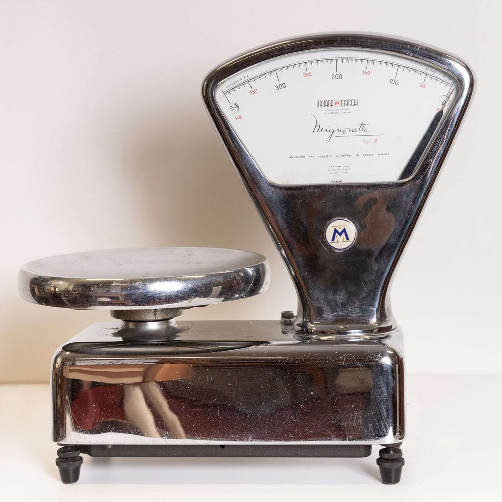 Mignonette Shop Scale from Italiana Macchi, Italy, 1950s for sale at Pamono