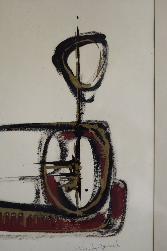 Exhibition Poster by Aurelio Teno, Denmark, 1965, Framed for sale at Pamono