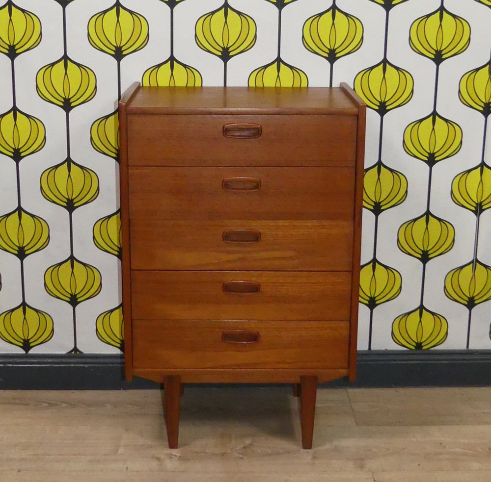 Vintage Teak Chest of Drawers Drawer, 1960s for sale at Pamono