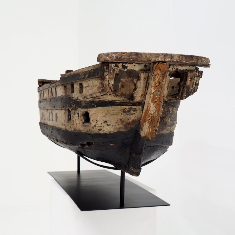 Vintage Ship Model, 1825, Set of 2 for sale at Pamono
