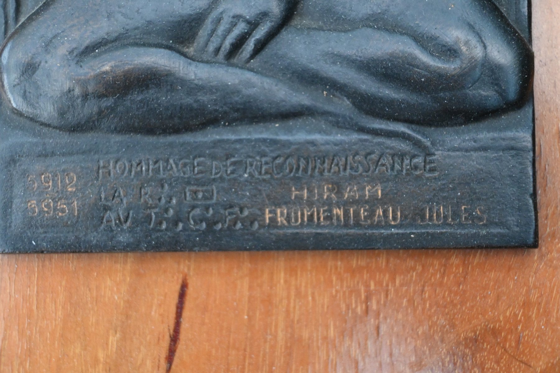 Vintage Bronze Freemason Plaque for sale at Pamono