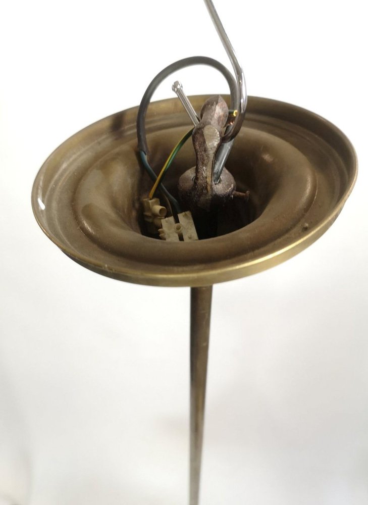 Jugendstil Hängelampe mit grünem Glasschirm von Márton Horváth bei ...