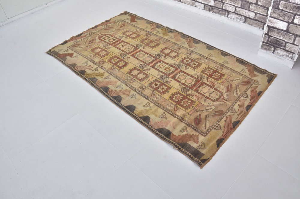 Small Vintage Tribal Wool Rug , 1960s for sale at Pamono